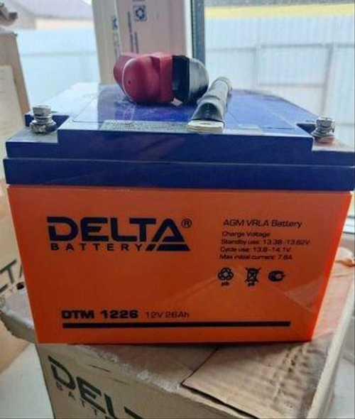 Аккумулятор delta dtm 1226 12 вольт