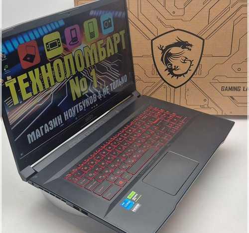 Ноутбук MSI katana 17.3" 144Гц/i5/16GB/512GB/RTX
