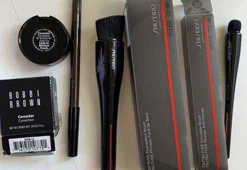 Shiseido кисти,NYX карандаш, Bobbi brown корректор