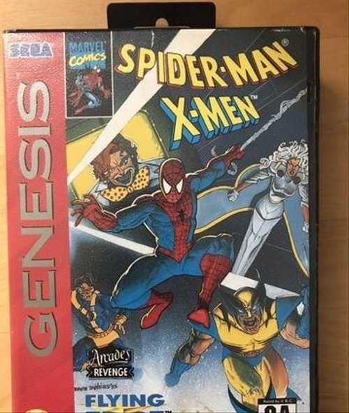 Картридж Spider-man x-man genesis sega