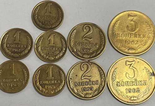 Редкие и не частые монеты СССР. 1,2,3 копейки