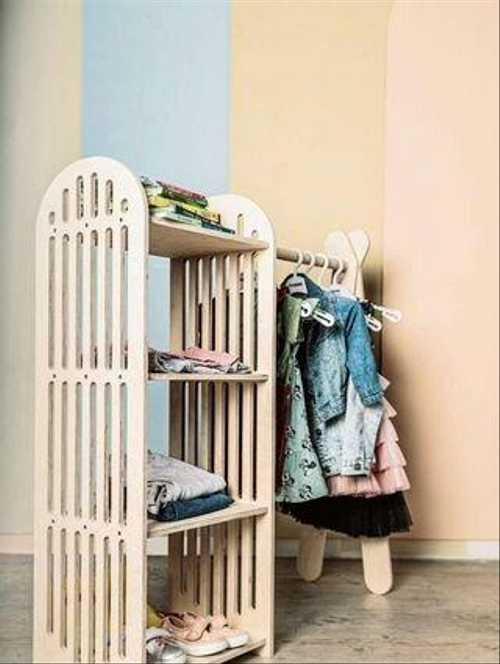 Шкаф для детской одежды/Монтессори шкаф