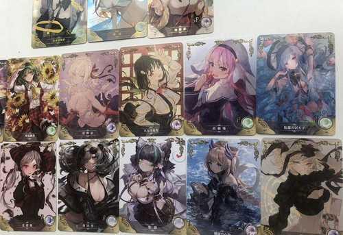 Аниме карточки Goddess Story SSR/SR/R