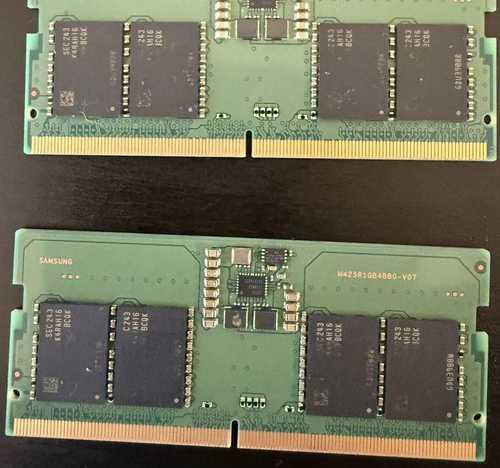 Оперативная память Samsung ddr5 8gb SO-dimm x2