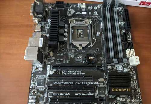 Материнская плата gigabyte ga-b85m-d3h 1150 сокет