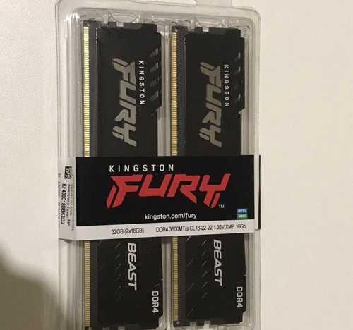 Kingston fury ddr4 32gb 3600