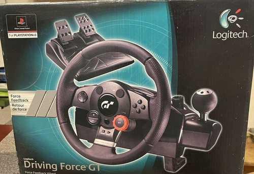 Игровой руль logitech driving force gt