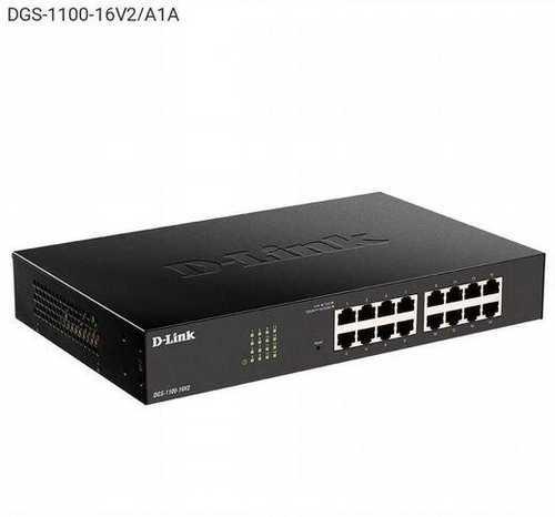 Коммутатор D-Link DGS-1100-16V2 Smart 16-ports, DG