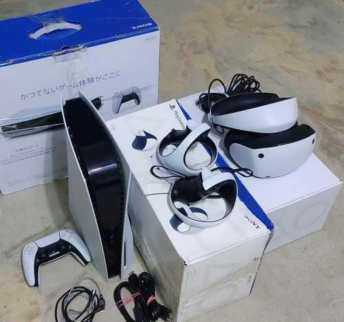 Sony playstation 5 ps5 c очками VR 2