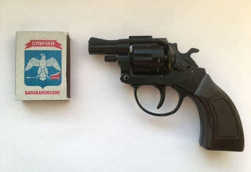 Пистолет игрушка детский металлический с пистонами