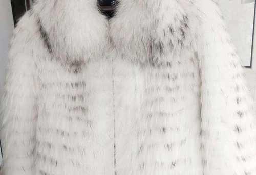 Шуба-куртка из арктической лисы