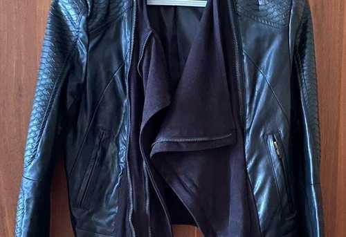 Кожаная куртка женская 44 размер