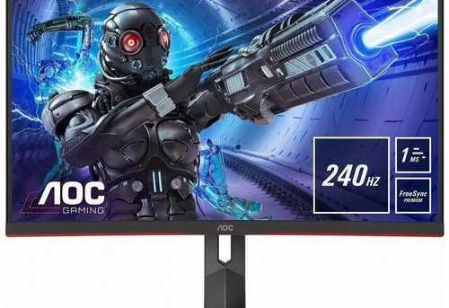 Монитор AOC Gaming C32G2ZE/BK черный/красный