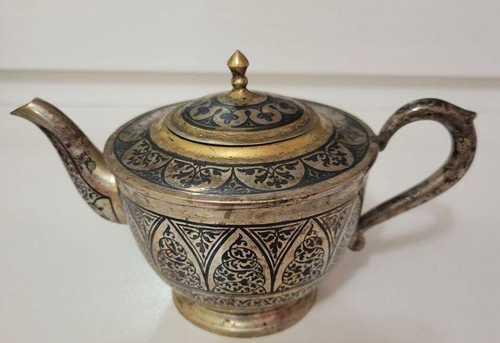Чайник заварочный серебро с чернением