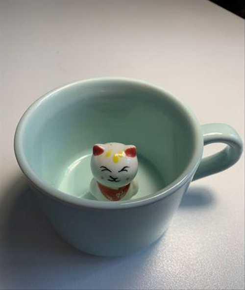 Кружка керамическая с котиком