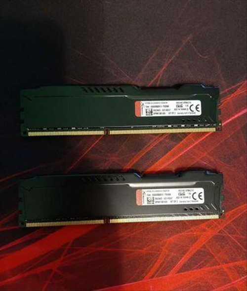 Kingston hyperx fury 1600 мгц ddr3 16gb