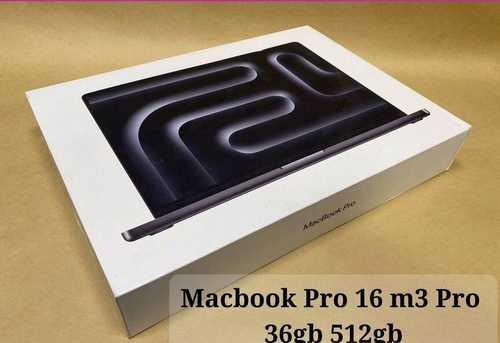 Macbook Pro 16 m3 pro 36gb 512gb Ростест