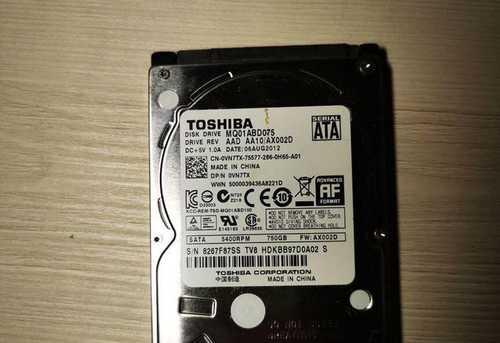 Жесткий диск для ноутбука Toshiba 750 GB