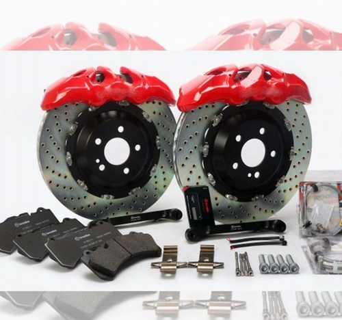 Тюнинг тормоза Toyota Supra 5 Brembo M6 перед