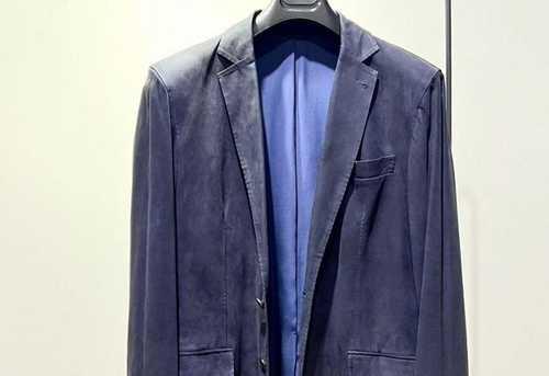 Кожаный пиджак мужской на 52 Corneliani