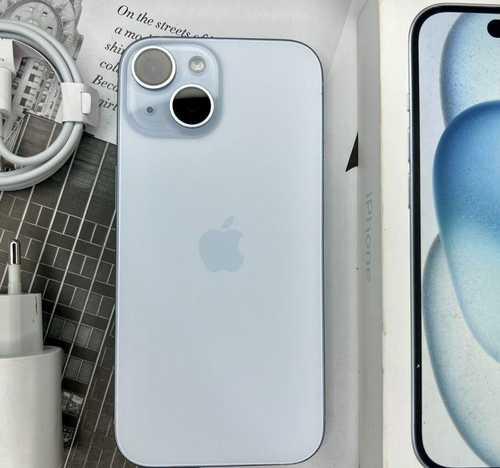 iPhone 15 256gb SIM-eSim 100% 140 циклов