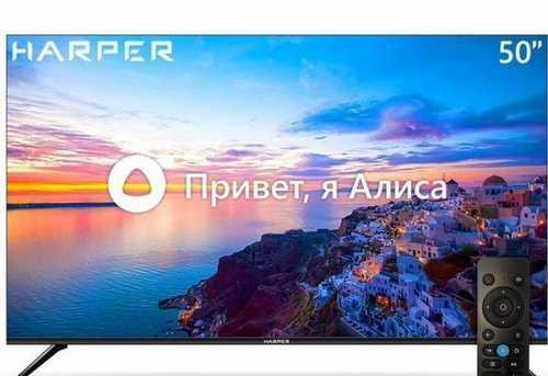 Телевизор Harper 50U661TS, черный