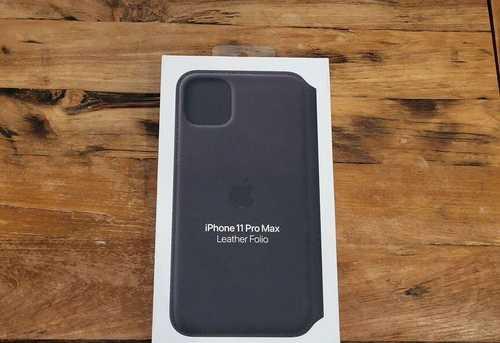 Чехол для iPhone 11 Pro Max Leather Folio - Black
