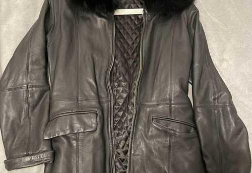 Куртка кожаная женская 42