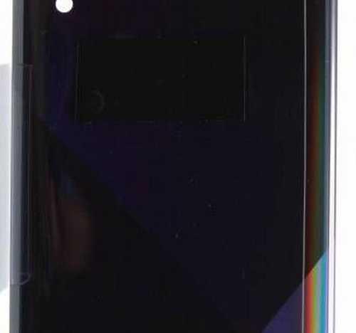 Задняя крышка для Samsung A30S Черная (со стеклом