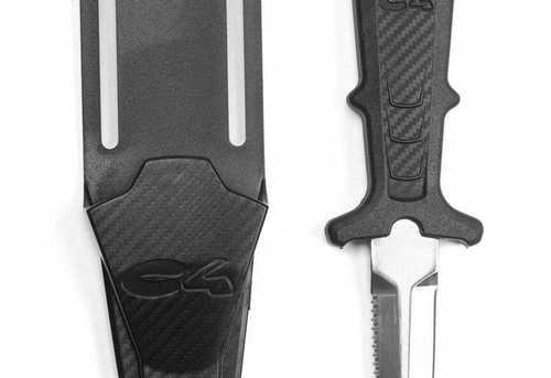 Нож для дайвинга С4 Carbon Naifu S Black, 16 см