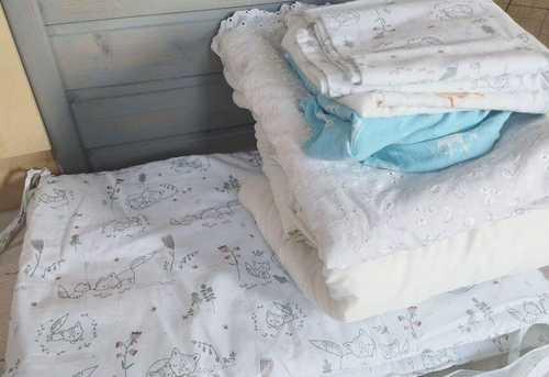 Бортики в детскую кроватку, постельное бельё