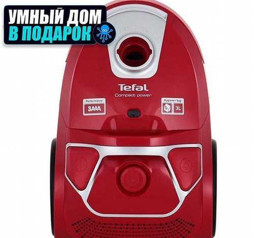 Пылесос Tefal TW3953EA, Красный + подарок Умная ла