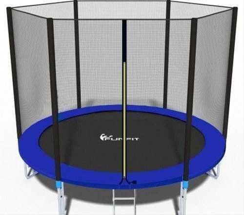 Батут FunFit 12 FT 374 см PRO синий