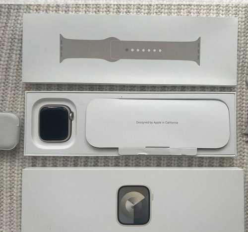 Часы apple watch s9 41 mm Starlight