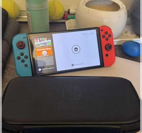 Nintendo switch oled прошитая +64gb sd