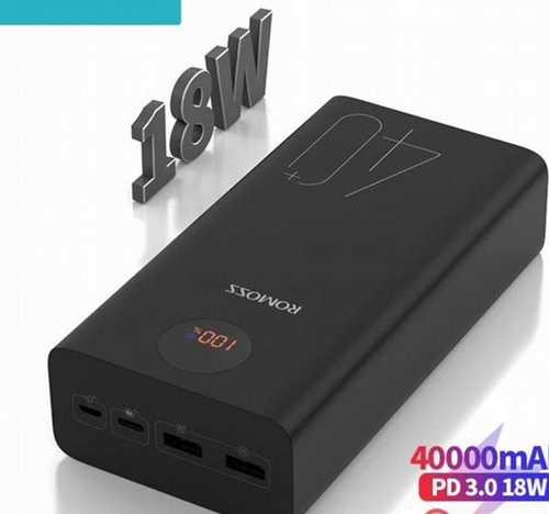 Romoss Pea40 Zeus Fast Charging Power Bank (с экра