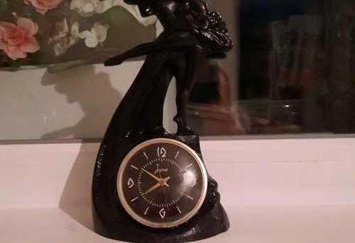 Статуэтка чугун СССР часы балет Уланова