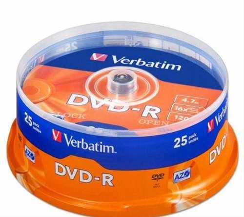 Оптический диск DVD-R диск Verbatim 4,7Gb #9806
