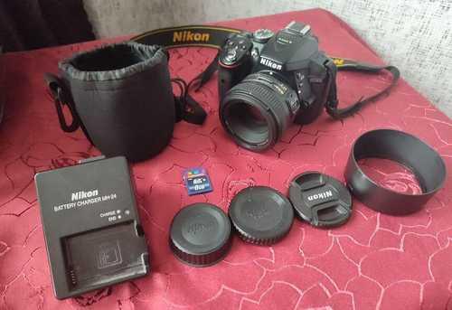 Nikon d5300 + nikkor 50mm (пробег 4935)
