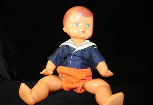 Кукла Пупс целлулоидный мальчик моряк 48 см СССР