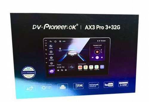 2 DIN 9" DV-Pioneer ok AX3 Pro Android 14 3G