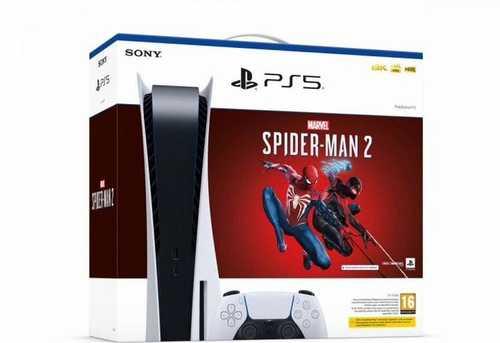 Sony playstation 5 с диском Человек паук 2