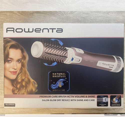 Фен щетка вращающаяся rowenta brush active