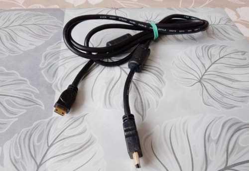 Кабель hdmi minihdmi 2м