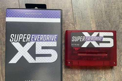 Krikzz super everdrive x5 флеш картридж для snes