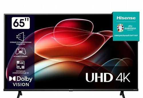 Телевизор Hisense 65" 65A6K, LED, 4K Ultra HD, чер