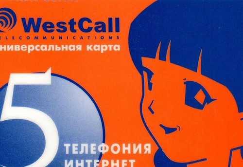 Универсальная карта WestCall 5 интернет телефония