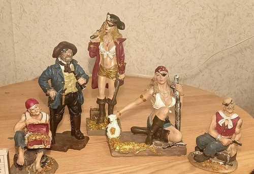 Фигурки пират пиратка статуэтка сувенир
