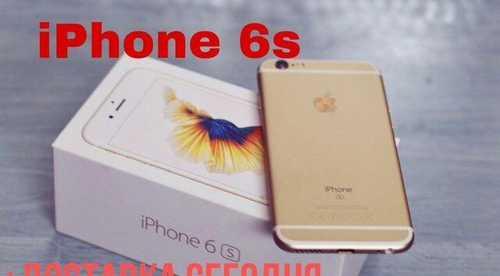 iPhone 6s (16gb), gold. На гарантии