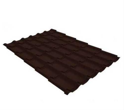 Металлочерепица RAL 8017 шоколадно-коричневый 0,5